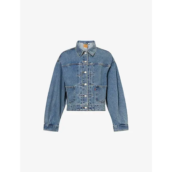 Levi'S Balloon-Sleeve Trucker Denim Jacket - Miss My Flight No Tie